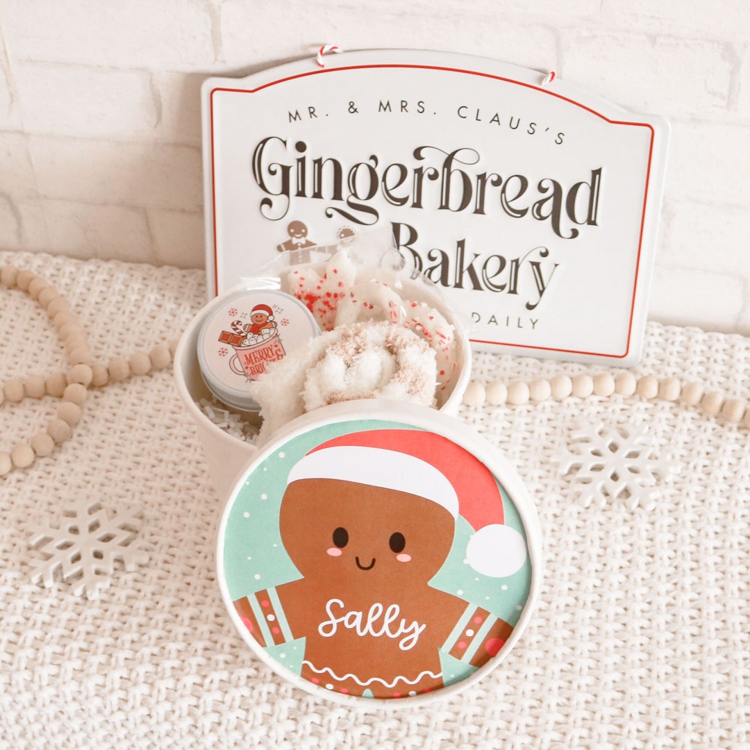 Gingerbread Gift Box for Kids - Happy Holiday Packaging - Gingerbread ...