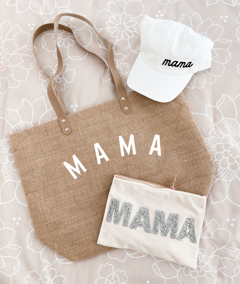 Mama Bag Mom Tote Bag Mom Beach Bag Mom Carryall Bag Gift for | Etsy