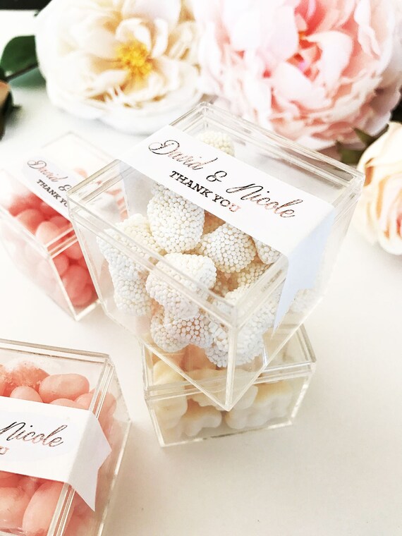 Personalized Candy Favor Containers 50 Unique Personalized Chocolate