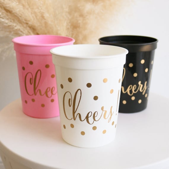 Bachelorette Party Cups Bachelorette Party Ideas Black and - Etsy