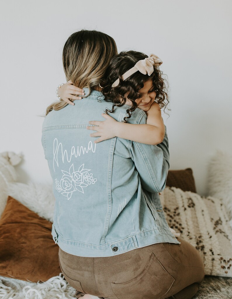 MAMA Jacket Mom Jean Jacket Mama Denim Jacket New Mom Gift - Etsy