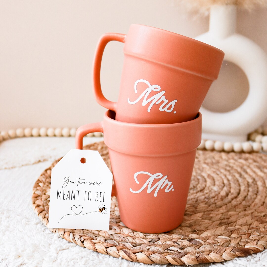 Plant Love Mug - Mr & Mrs Mugs - Plant Couple Gift Idea - Engagement ...