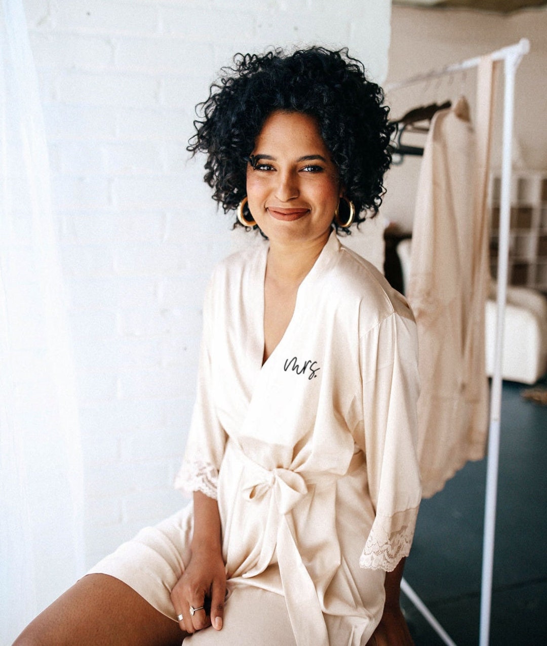 Mrs Robe Bride Robe Satin Lace Bride Robe Bridal Shower Gift Ideas for ...