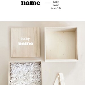 Baby Keepsake Gift Box Baby Shower Gift Box Baby's First Keepsake Box ...