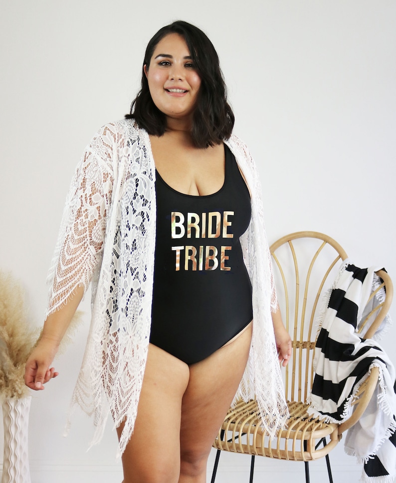 Bride Swimsuit Personalized Bride Swimsuit Onepiece Honeymoon Etsy