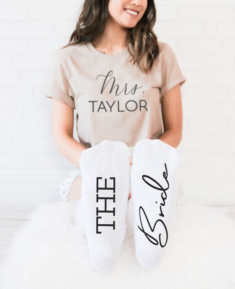 The Bride Socks Wedding Day Socks for the Bride Bridal Shower - Etsy