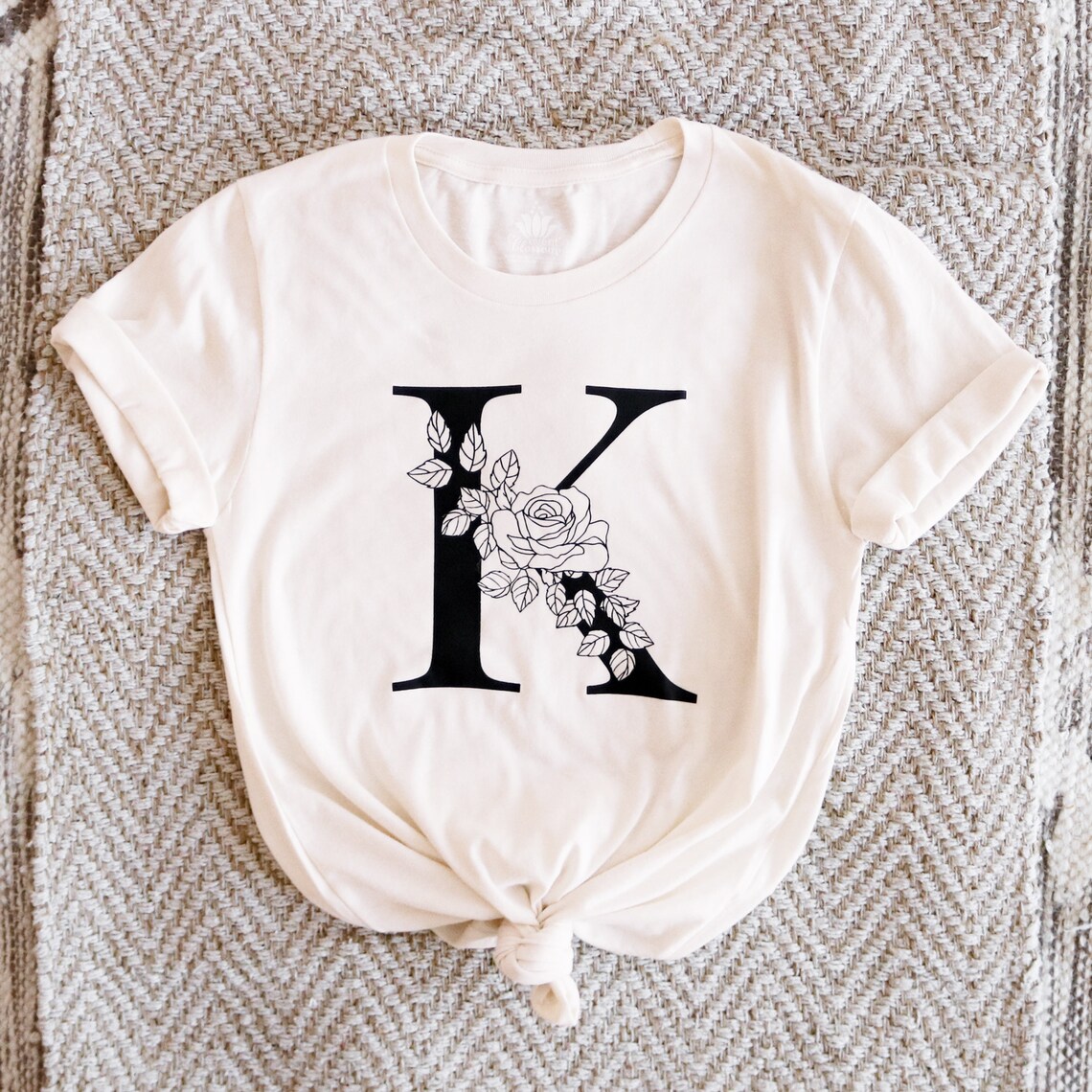 Floral Monogram Shirts for Women Monogrammed Gifts for Her | Etsy