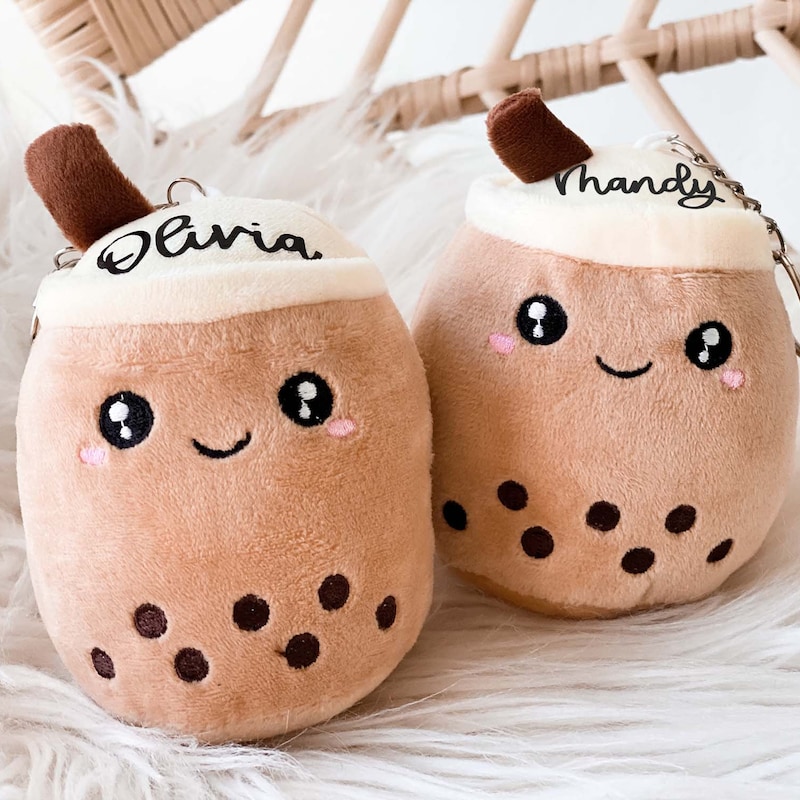 Boba Tea Keychain - Etsy