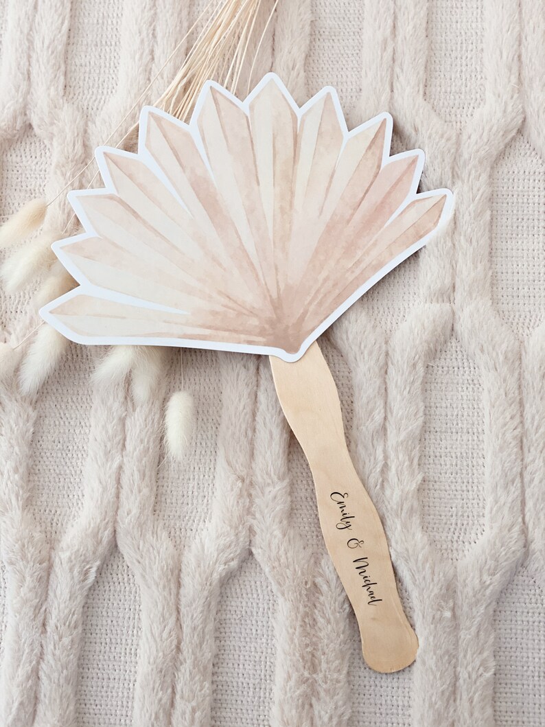Dried Palm Hand Fans Boho Wedding Favors Wedding Hand Fans - Etsy