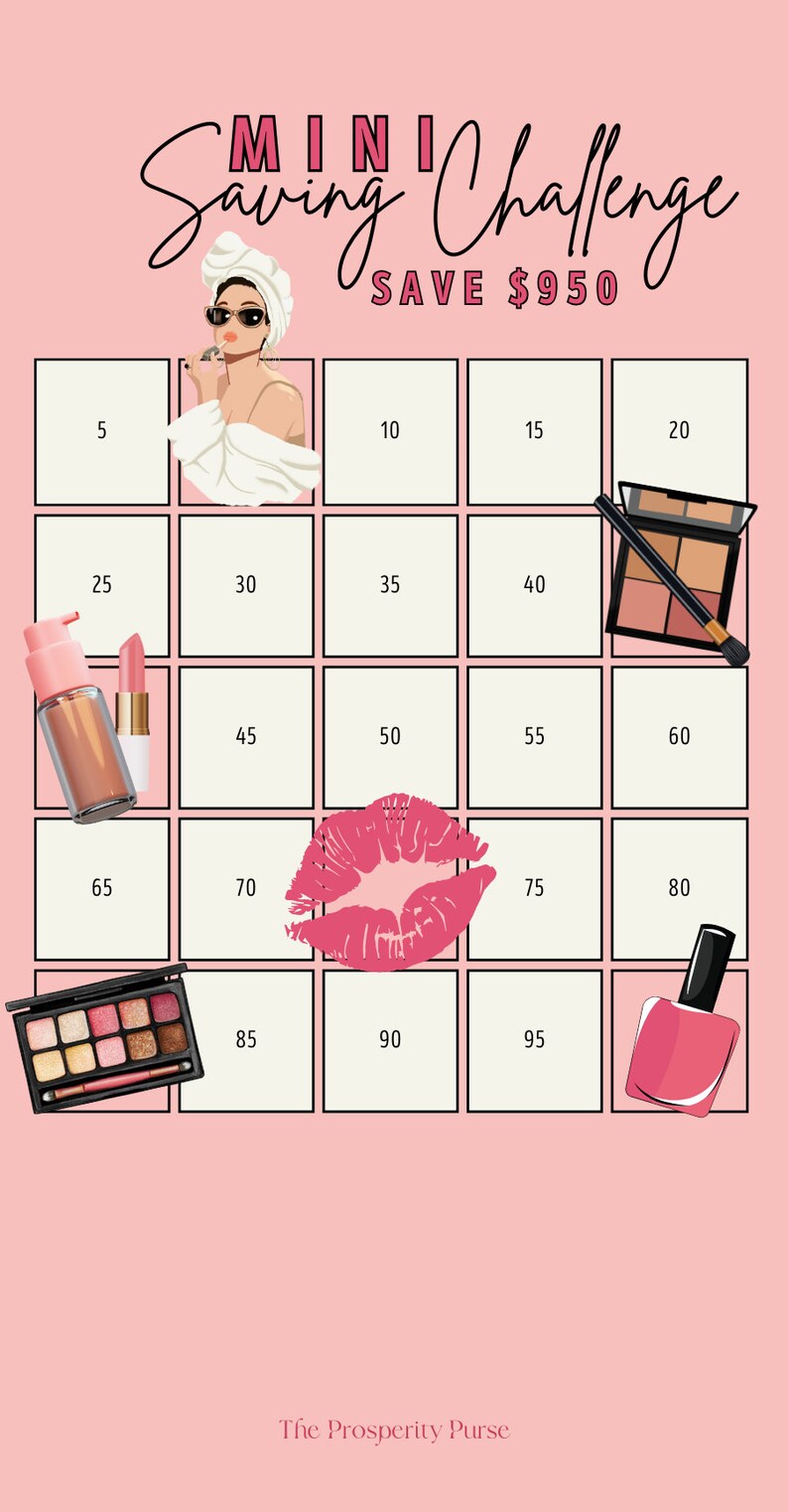 Super Cute Mini Saving Challenge - Etsy