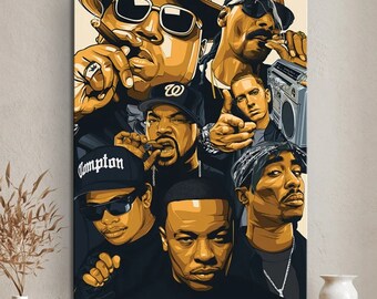 Rap Legends Poster - Etsy