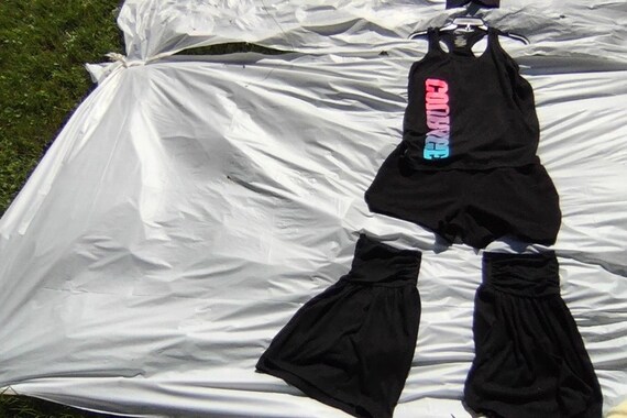 Hula Hooping Outfit Workout Activewear Large Black 5 Piece | Etsy