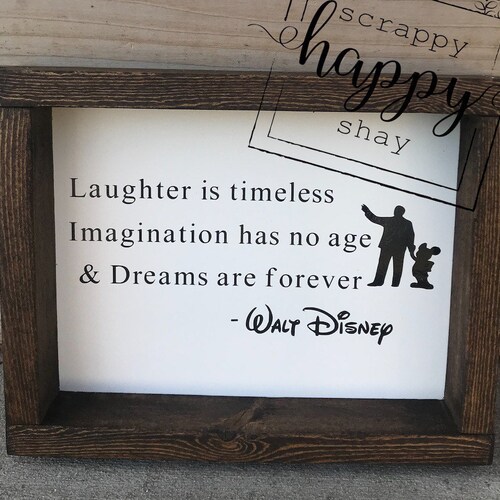 Walt Disney Quote Wood Sign Size 10x14 - Etsy