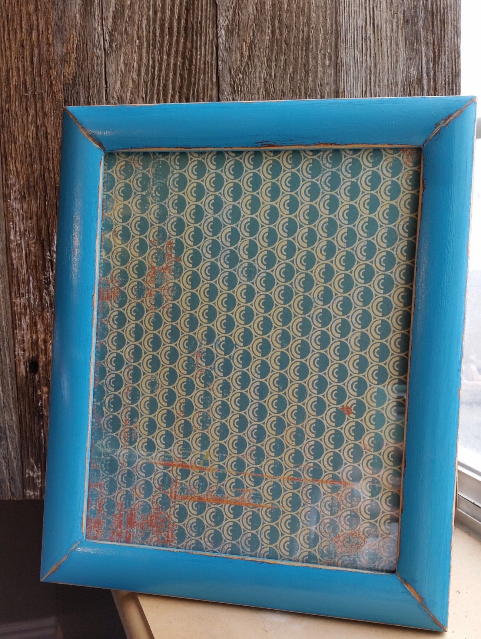 Turquoise 8x10 Distressed Frame - Etsy