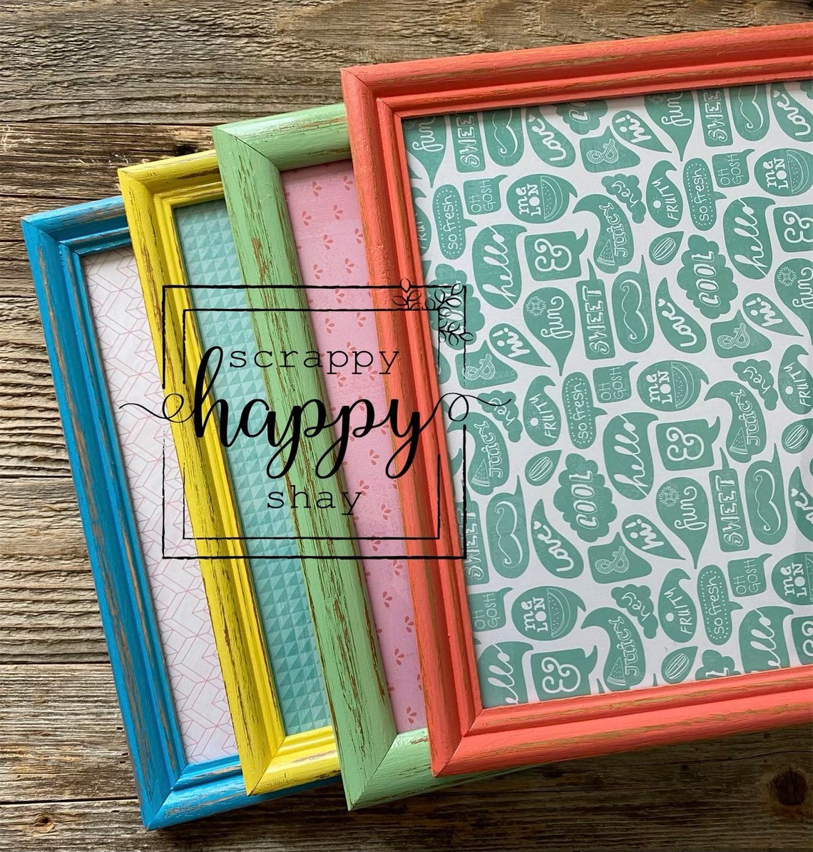 8x10 Distressed Frames set of 4 - Etsy