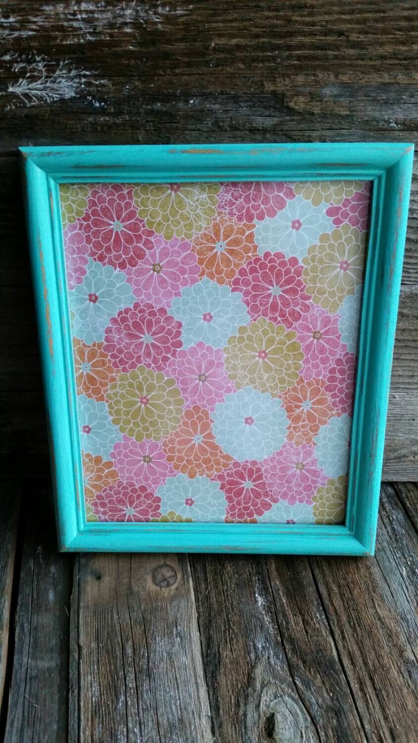 Aqua 8x10 Distressed Frame - Etsy