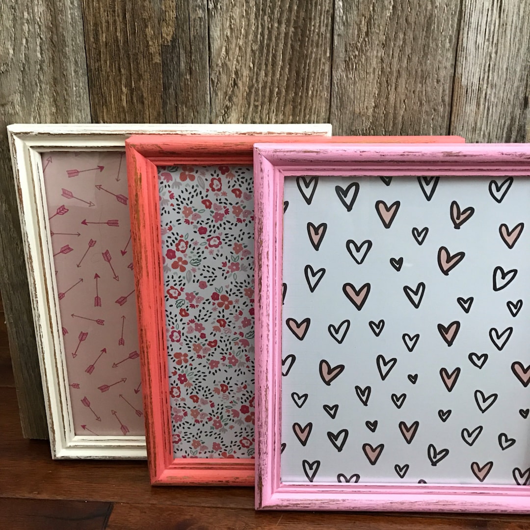 Set of 3 (8x10) Distressed Picture Frames - Etsy