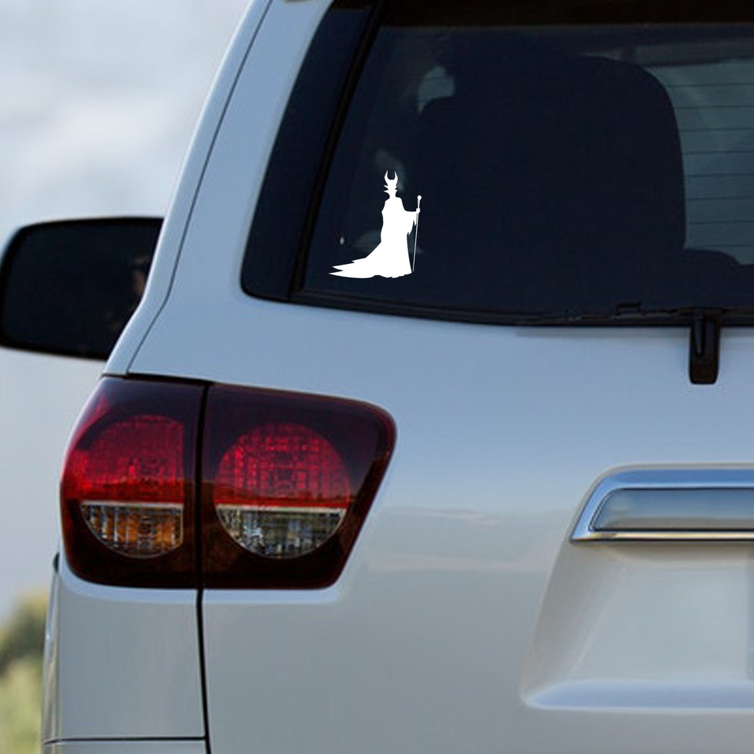 Maleficent Vinyl Decal, Maleficent Car Decal, Maleficent Vinyl ...