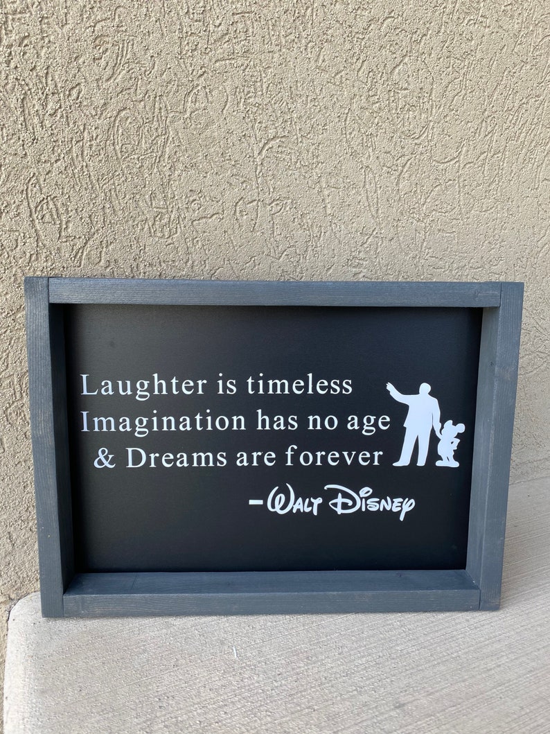 Walt Disney Quote Wood Sign Size 10x14 - Etsy
