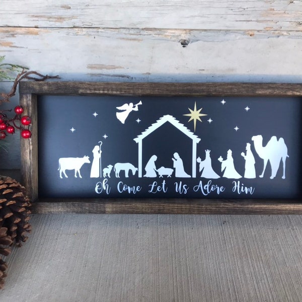 Vinyl Nativity - Etsy