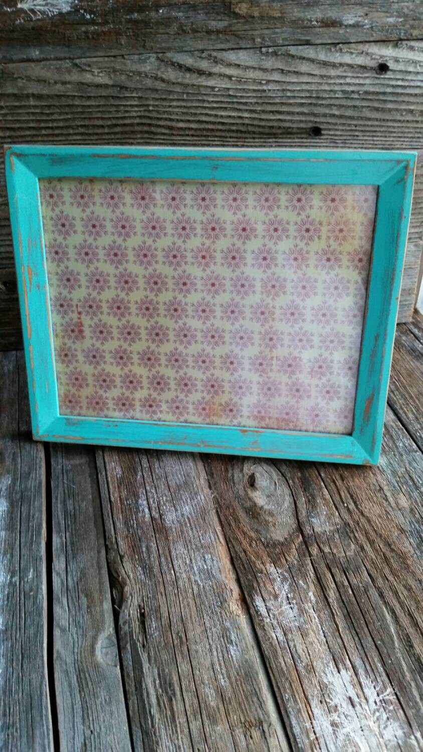 Aqua 8x10 Distressed Frame - Etsy
