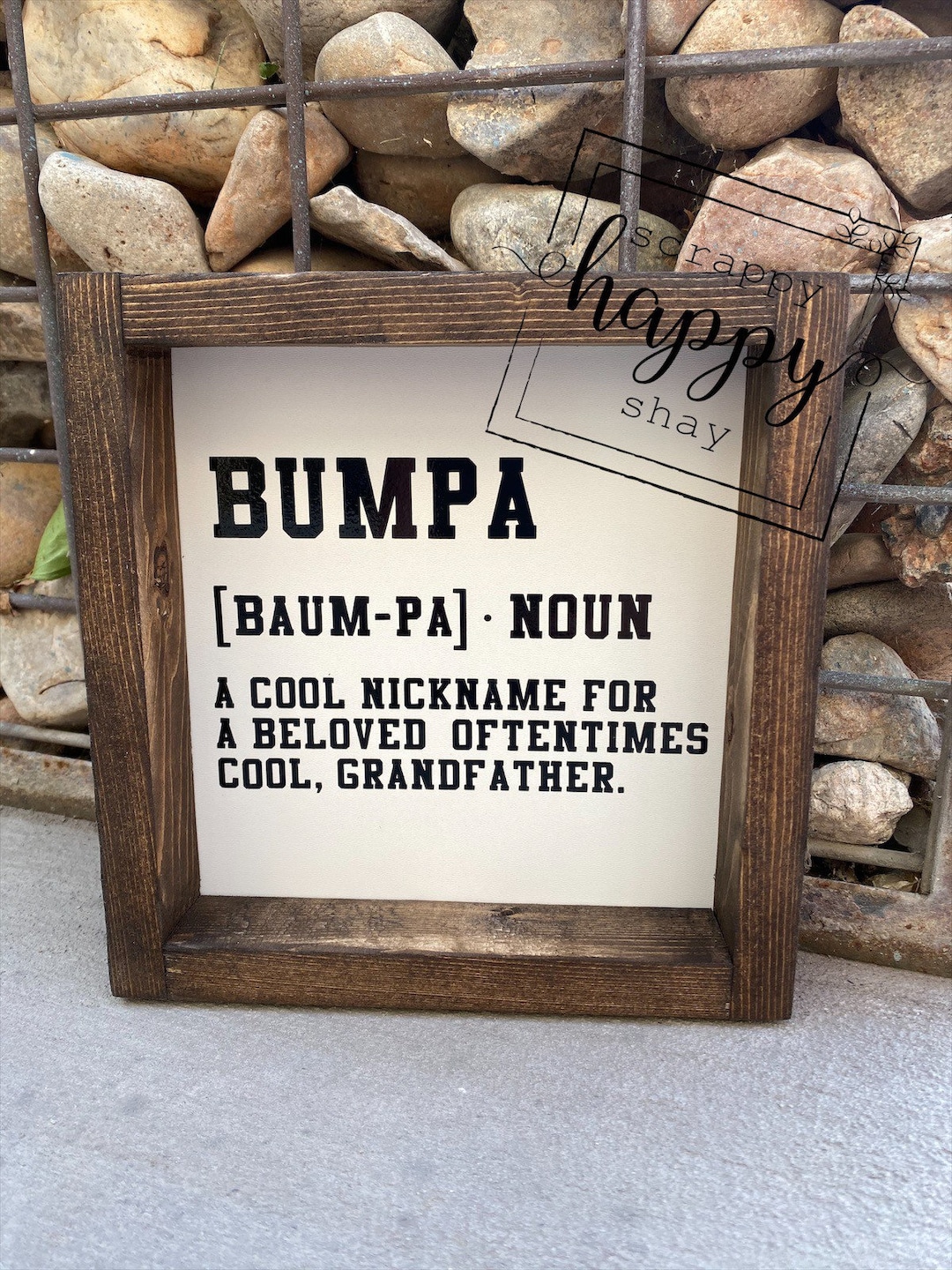 Bumpa (grandpa) Wood Sign - Etsy