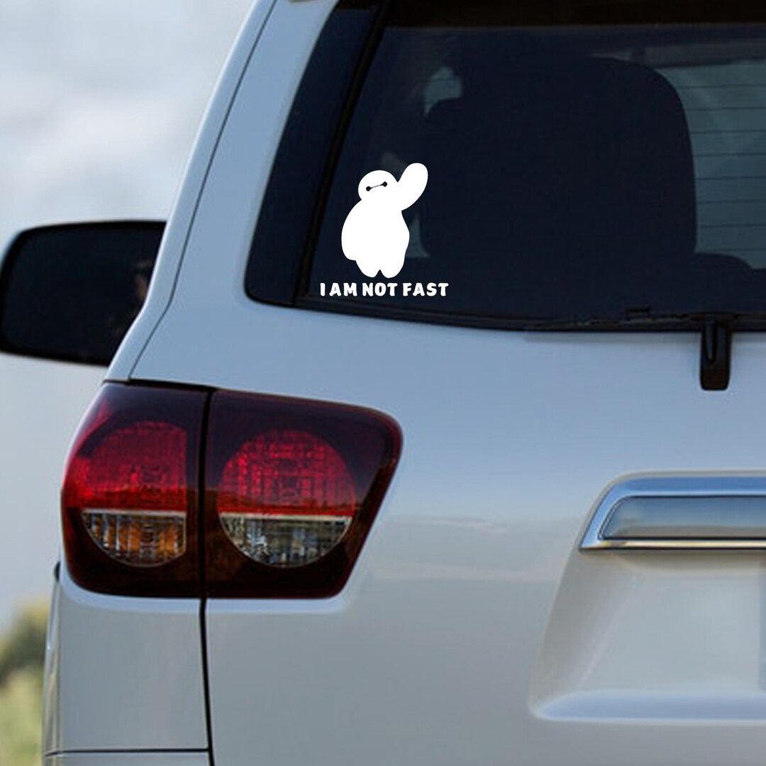 Baymax I Am Not Fast Vinyl Decal - Etsy