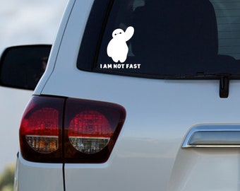 I Am Not Fast Decal - Etsy