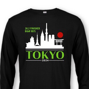 Personalized Tokyo Finisher Shirt Marathon Finisher Shirt Personalized ...