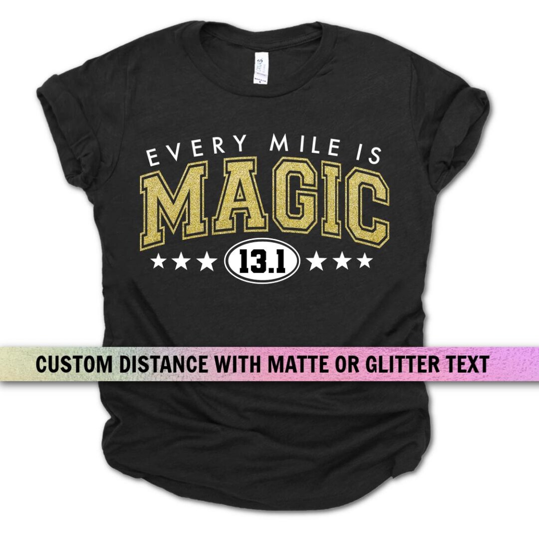 Every Mile is Magic Running Shirt, Magical Running Shirt, Princess ...