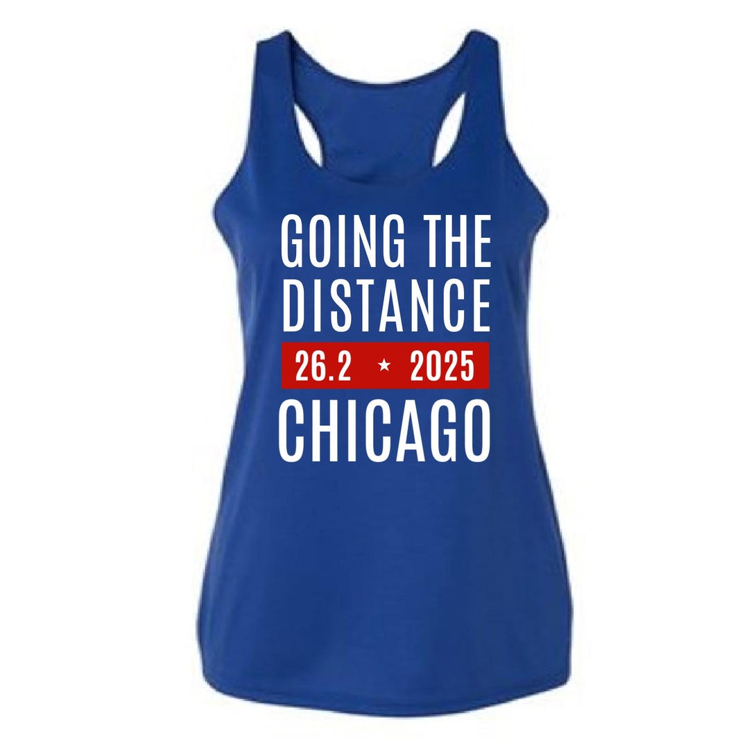 Chicago Running Tank Top: Marathon Training Singlet, Moisture Wicking ...