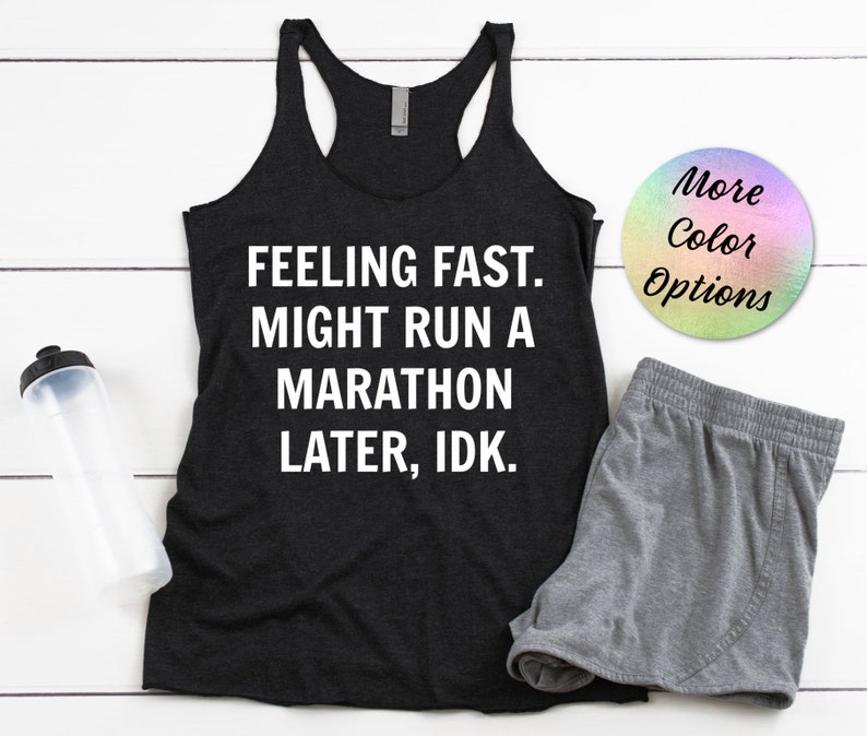 Marathon Running Shirt Feeling Fast Might Run a Marathon - Etsy