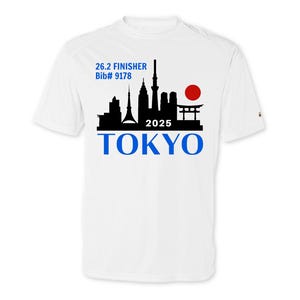 Personalized Tokyo Finisher Shirt, Marathon Runner Shirt With Bib ...