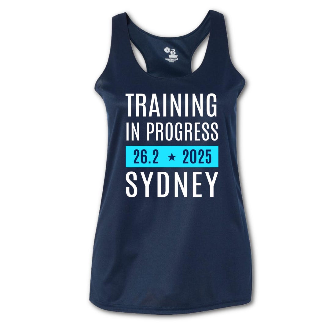 Sydney Running Tank, Marathon Training Drifit Running Singlet - Etsy