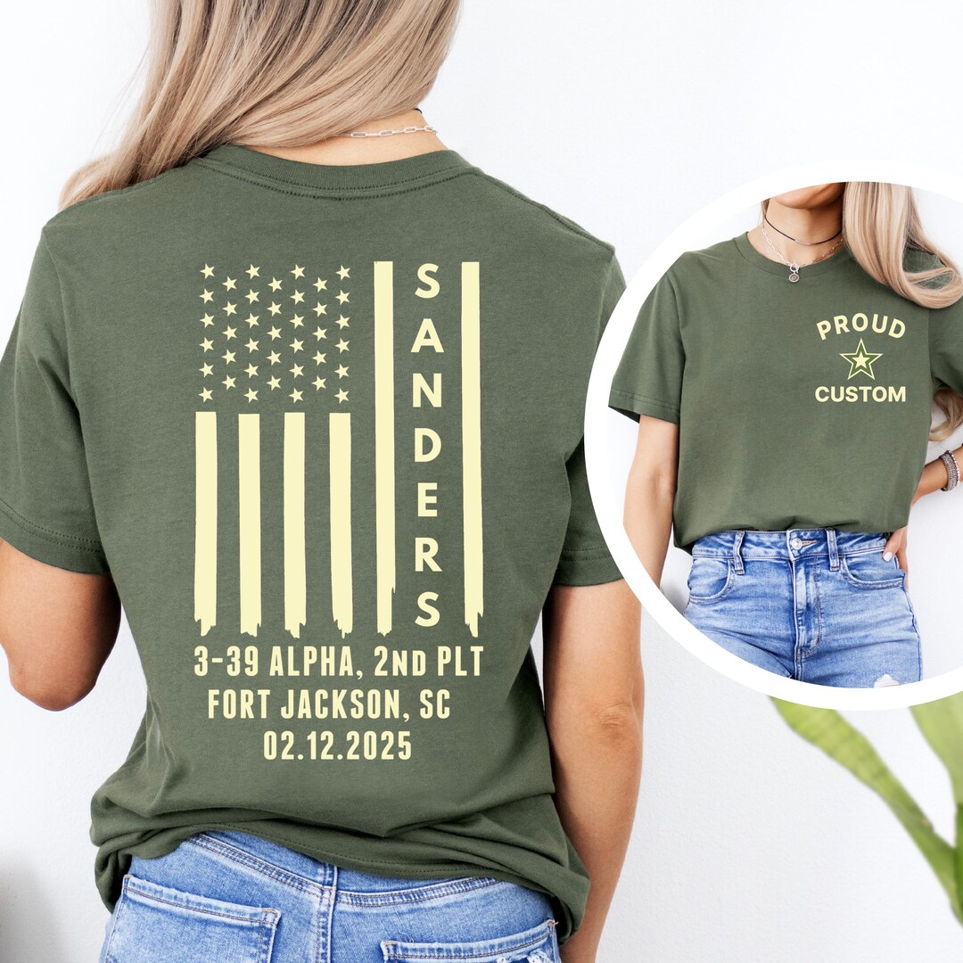 Bootcamp Graduation Shirts, Family Day Shirts, Personalized Army Boot ...