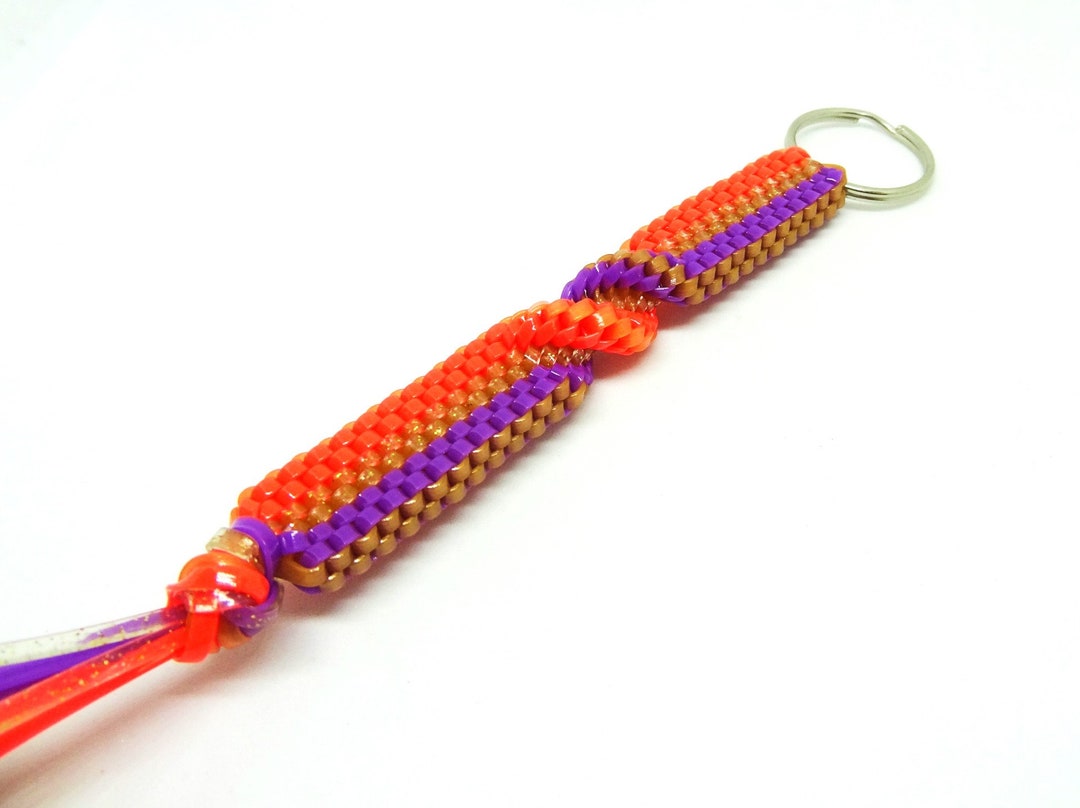 4 String Plastic Lace Keychain - Etsy