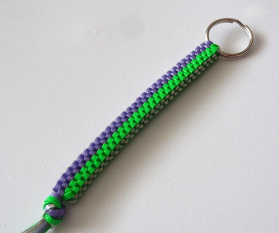 3 String Plastic Lace Keychain Etsy