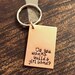 Quote Keychain Special Message Keychain Handstamped Keychain ...
