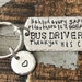 End of Year Bus Driver Keychain Bus Driver Gift Bus Keyring Bus Driver ...