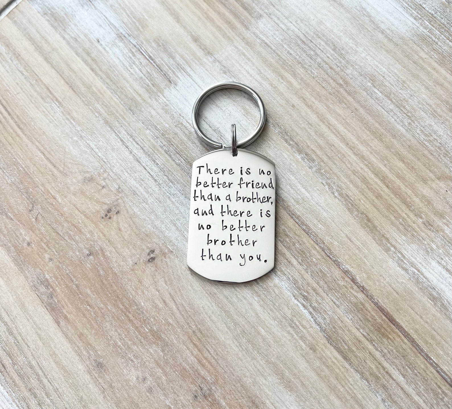 Brother Keychain No Better Friend Than a Brother Gift for - Etsy