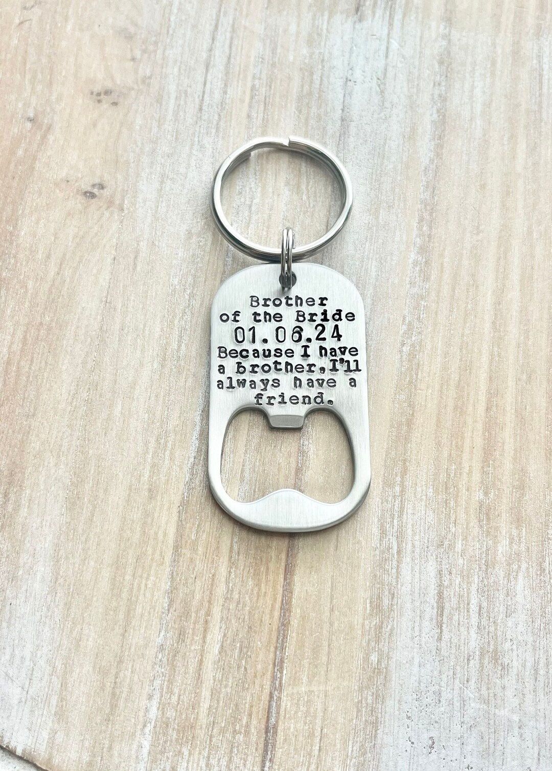 Brother of the Bride Gift Bottle Opener Brother Gift Engraved for ...