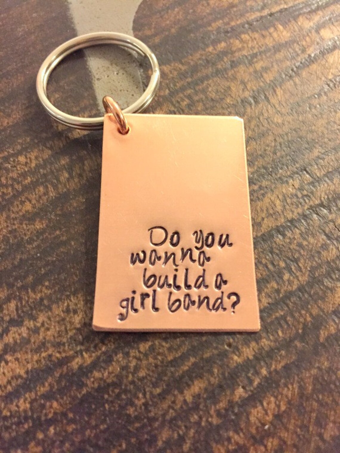 Quote Keychain Special Message Keychain Handstamped Keychain ...