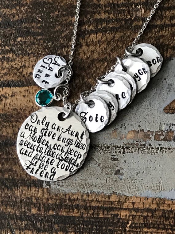 Aunt necklace etsy store