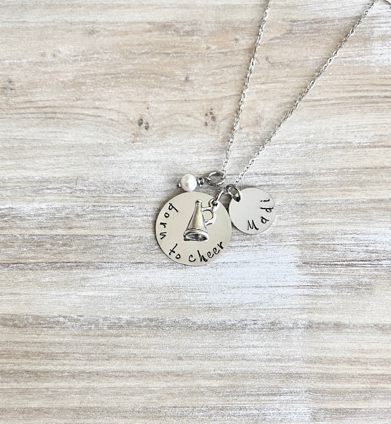 Born to Cheer Necklace Cheerleader Necklace Gift for | Etsy