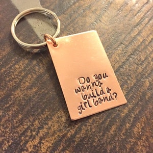 Quote Keychain Special Message Keychain Handstamped Keychain ...