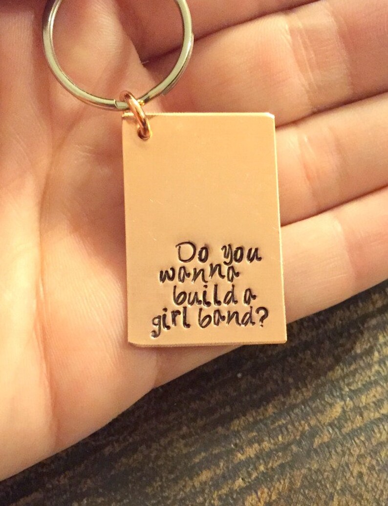 Quote Keychain Special Message Keychain Handstamped Keychain | Etsy