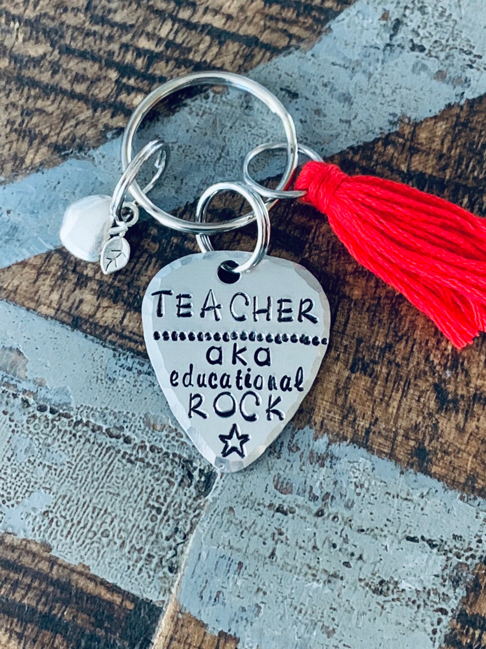 Educational Rockstar Keychain Gift for Teacher Teacher - Etsy
