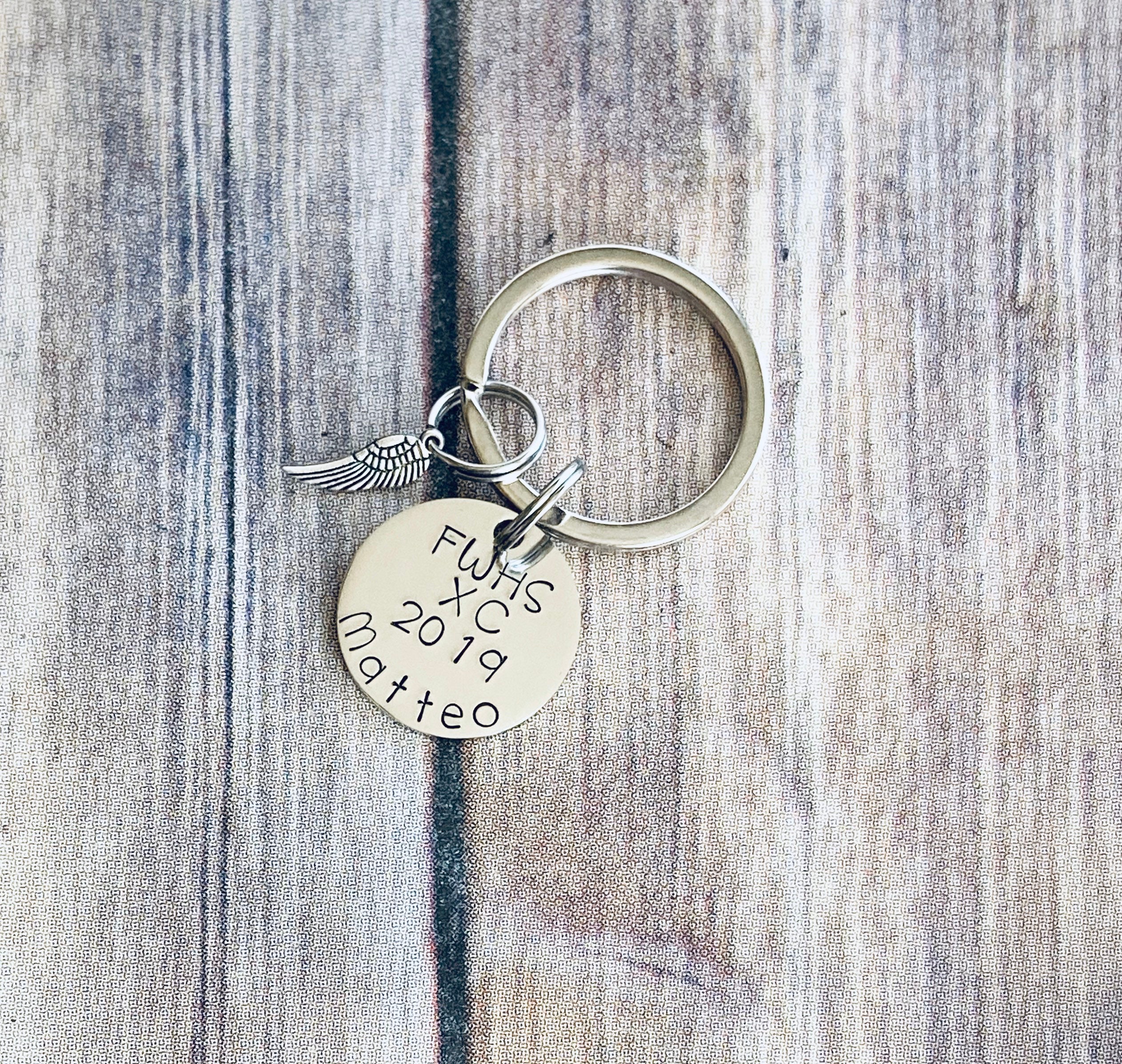 Cross Country Keychain Personalized Keychain Running Keychain - Etsy