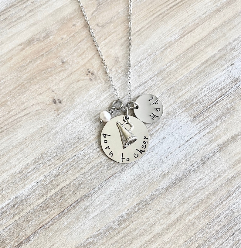 Born to Cheer Necklace Cheerleader Necklace Gift for | Etsy
