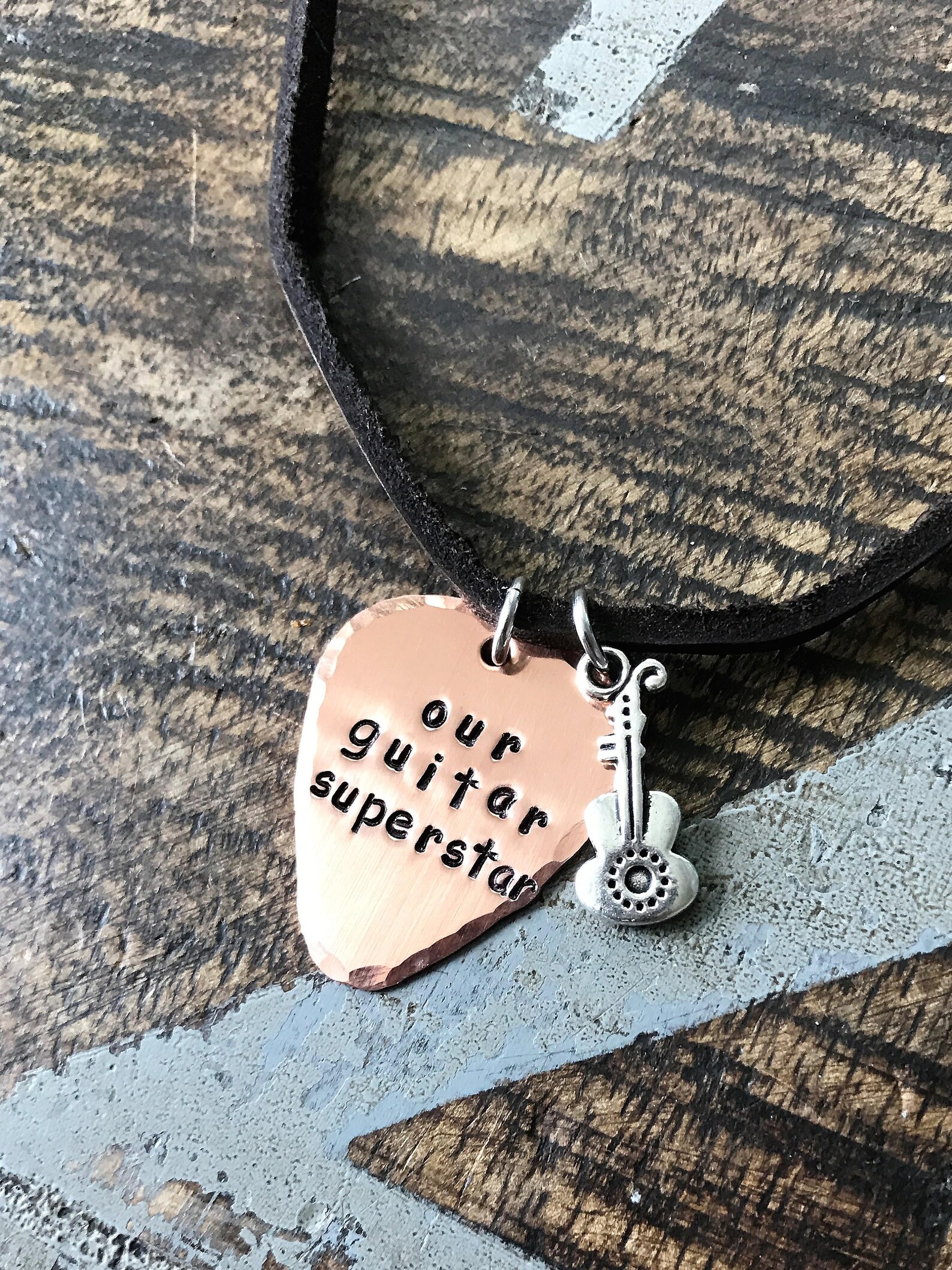 Personalized Guitar Pick Necklace Birthday Gift For Guitarist | Etsy